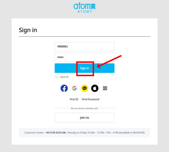Atomy - Easy registration process - join now.