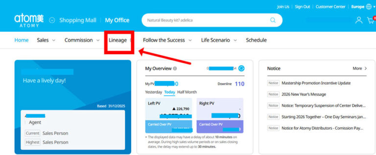 Atomy - Easy registration process - join now.